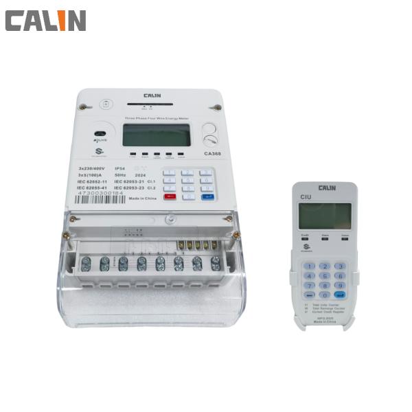 Quality 3 Phase Commercial Wireless Electricity Meter , Class 1S STS Prepaid Meters for sale
