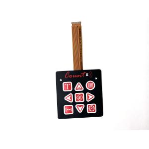 Quality Customize Design Backlight LED Membrane Keypad RGB With Perimeter Emboss Keys for sale