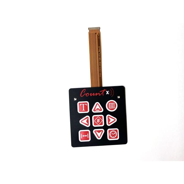 Quality Customize Design Backlight LED Membrane Keypad RGB With Perimeter Emboss Keys for sale