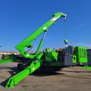 Quality 5ton EPA engine Spider Crawler Crane With Hydraulic Telescopic Outrigger for sale