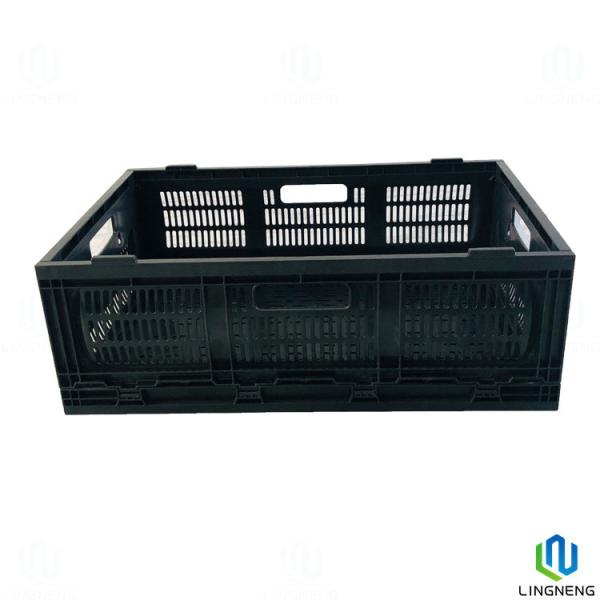 Quality 40L Reusable Folding Crate Box Collapsible Fruit And Vegetable Plastic Crates for sale