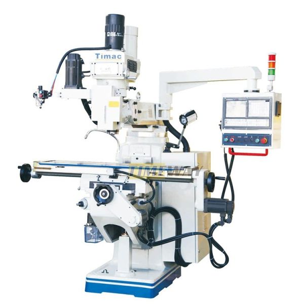 Quality Versatile High Precision Turret Milling Machine with 3 T-slots 16mm and 1400KG Weight for sale