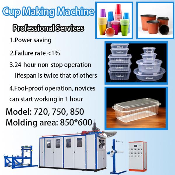 Quality Fully automatic Plastic Teacup Thermoforming Machine for sale