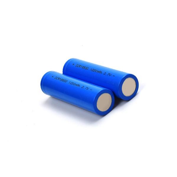 Quality Lithium Ion 1200mAh 3.7 V Battery ICR18650 Rechargeable Cell for sale