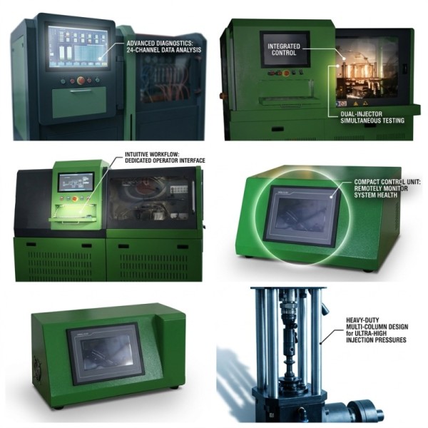 Quality CRB-A1800 High Precision Common Rail Pump Test Bench with Servo Drive Closed-Loop Control and 2500 Bar Max Test Pressure for sale