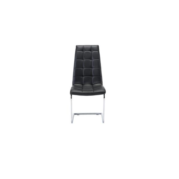 Quality High Back Kitchen 60KGS 60cm Faux Leather Dining Chairs for sale