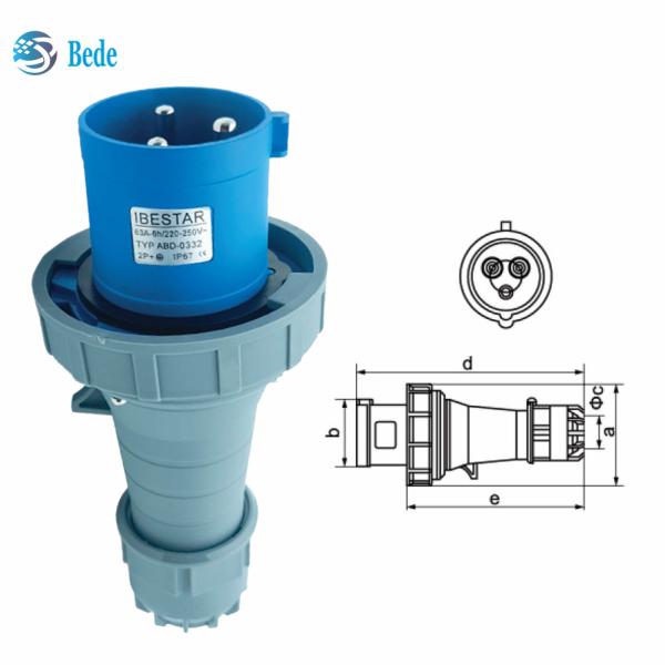 Quality OEM/ODM Industrial Plug And Socket Coupler Reliable And Efficient 63A / 125A 3 for sale