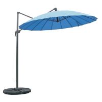 Quality Smooth Surface Sunshade Outdoor Umbrella with 18 Fiberglass Ribs and Aluminum for sale