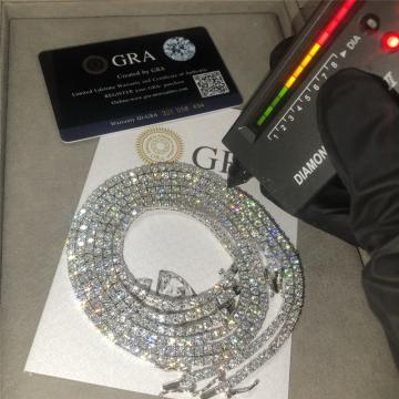 Quality 10k 14k 18k Moissanite Hip Hop Chains for sale