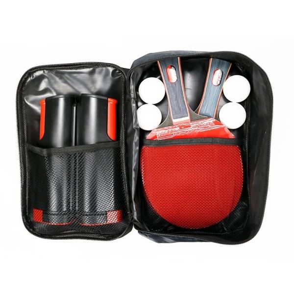 Quality 2 Bat Flexible Net Holder Ping Pong Racket Set ABS Ball 7 Layer Elastic Sponge for sale