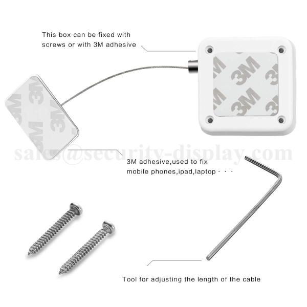 Quality Anti Theft Retractable Laptop Cable Lock For Hardware Security for sale
