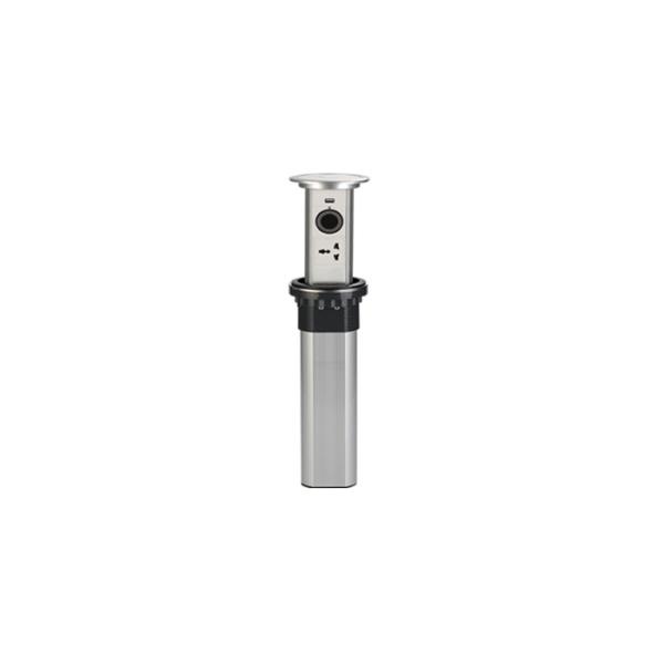 Quality Silver Finish Kitchen Pop Up Sockets , Pop Up Electrical Outlets For Kitchen for sale