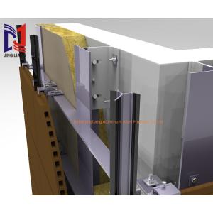 Quality Customized Circlip Ventilated Facade Support System For Both 20mm Terracotta for sale