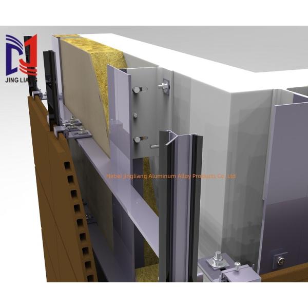 Quality Customized Circlip Ventilated Facade Support System For Both 20mm Terracotta for sale