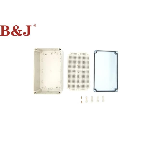 Quality Plastic Electrical Enclosure Box Waterproof , Grey Wall Mount Weatherproof for sale