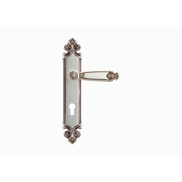 Quality 135mm 63mm Vintage Solid Brass Bronze Interior Door Handles For Luxury Door for sale