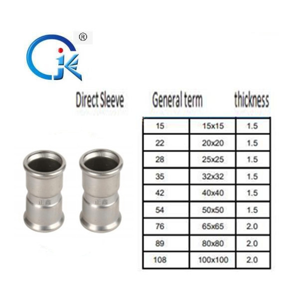 Quality 304L / 316L Stainless Steel Press Pipe Fittings 2 Years Warranty for sale