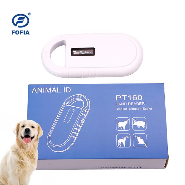 Quality 24/7 OLED White Animal Microchip Scanner With Built-In Buzzer Rfid Reader for sale