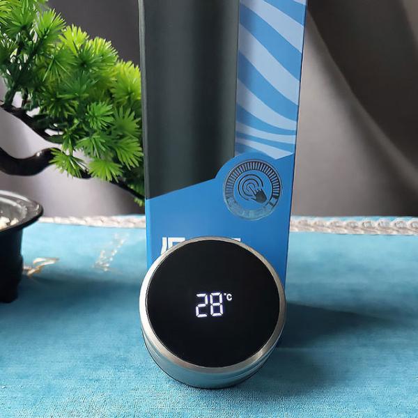 Quality Custom Logo Cafe Touch Control Vacuum Flask for Intelligent Temperature Water for sale