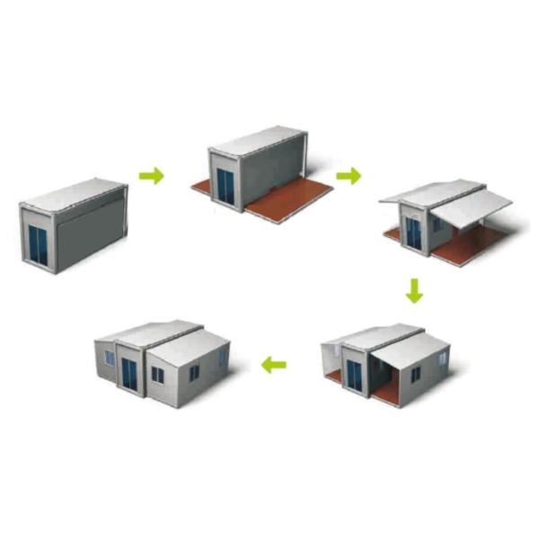 Quality Rock Wool Ready Made Folding Expandable Container House for sale