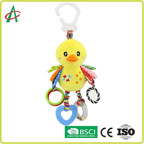 Quality Bee Baby Plush Rattle Multi Functional Easy Cleaning for sale