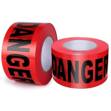 Quality Custom Printing Logo Warning Tape PE Non-adhesive Barricade Tape for sale