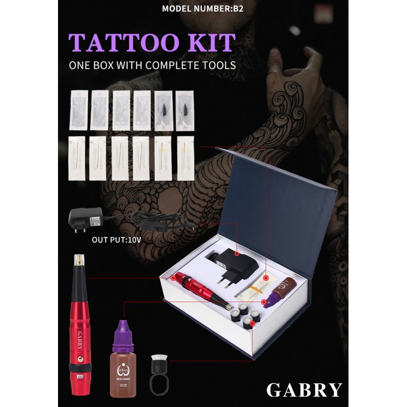Professional Semi-Permanent Multi-Functional All-in-One Set Permanent Makeup Tattoo Machine Kits OEM
