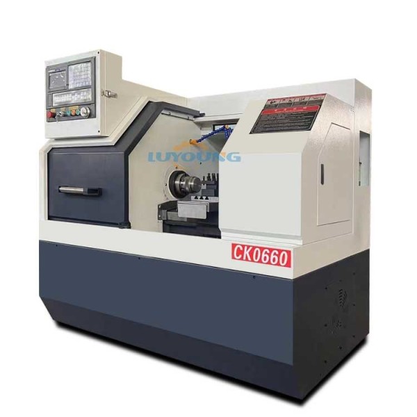 Quality CK0660 Mini CNC Lathe Pipe Thread GSK Controller Flat Bed 380v For Metal for sale