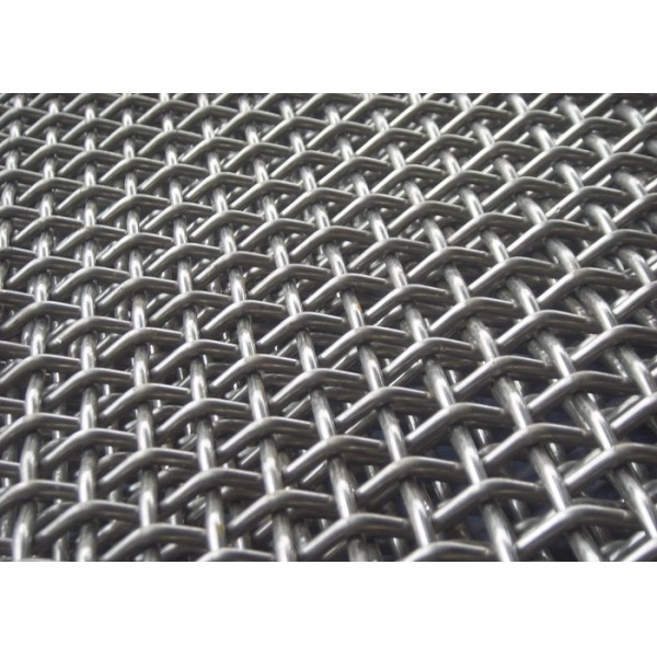 Quality SS304 Plain Crimped Wire Mesh Fence Carbon Steel Mining Screen Mesh for sale