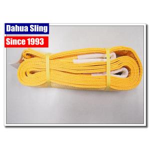 Quality Adjustable Polyester Lifting Slings Flat Eye Sling Wide Bearing Surface for sale