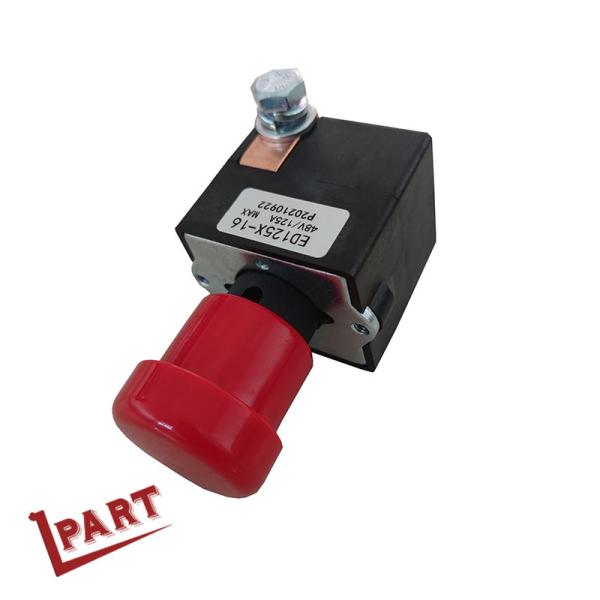 Quality ODM Forklift Emergency Power Off Button Switch ED125X-16 48V 125A for sale