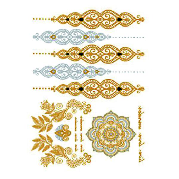 Quality Gold Foil Body Tattoo Sticker for sale
