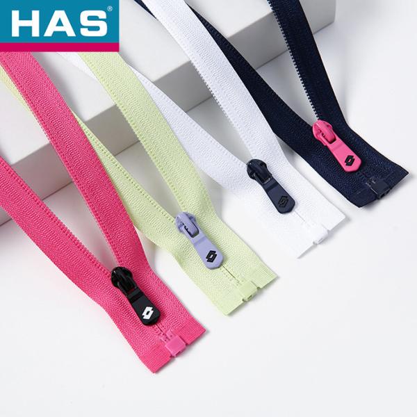Quality Colorful Nylon Zippers Customized White Open Ended Zip Auto Lock for sale