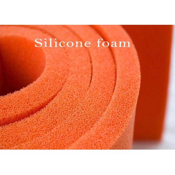 Quality High Elasticity Silicone Foam Sheet Padding Open Cell Style For Press Machine for sale