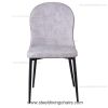 china Hotel Home Fabric Covers 50cm 56cm Steel Frame Dining Chairs