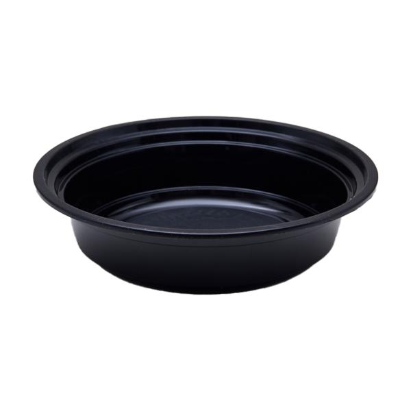 Quality 16oz PP American Style Black Base Round Container Food Grade for sale