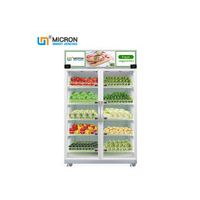 Quality Weight Sense Vegetables Vending Machine Double Door Creadit Card Payment, smart fridge, smart cooler, Micron for sale