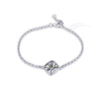 Quality WidmanstäTtens Pattern Meteorite 925 Sterling Silver Bracelet Women Beautiful for sale