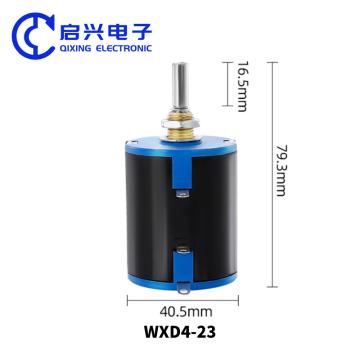 Quality WXD4-23 100ohm Multi-turns 3W Wirewound Potentiometer with 200V High Working for sale