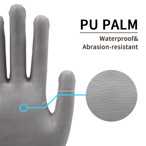 Quality Anti Cut Level 4 Construction Work Gloves Anti Slip Breathable Polyester Liner for sale