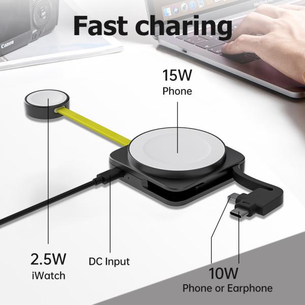 Quality Convenient And Versatile 3 In 1 Magnetic Phone Charger Customizable for sale