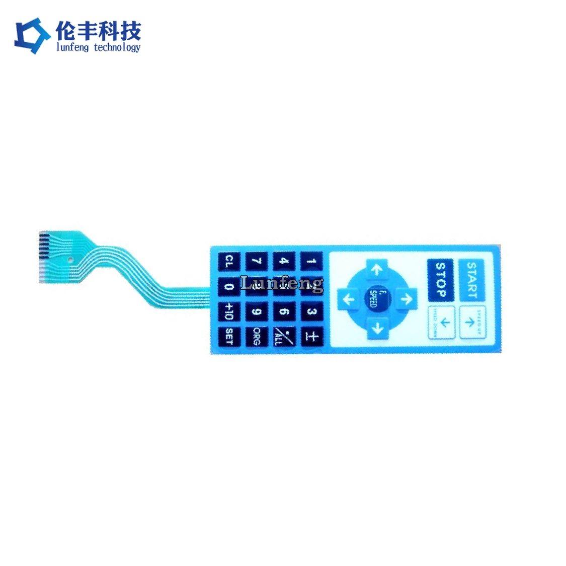 PET Tactile Keypad Waterproof Membrane Keypad with ZIF Connector from ...