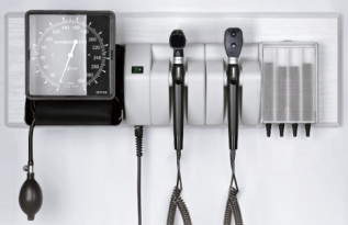 Quality Medical ENT opthalmoscope diagnostic set with wall mount medical equipment for sale