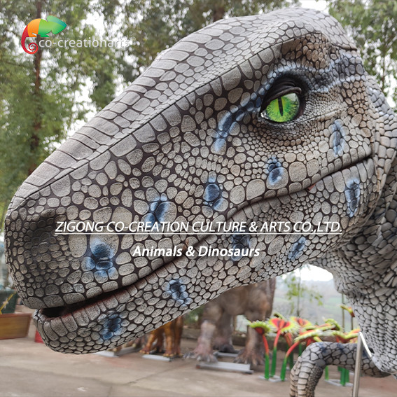 Quality Wearable Velociraptor Animatronic Dinosaur Costume: Lifelike Performance for sale