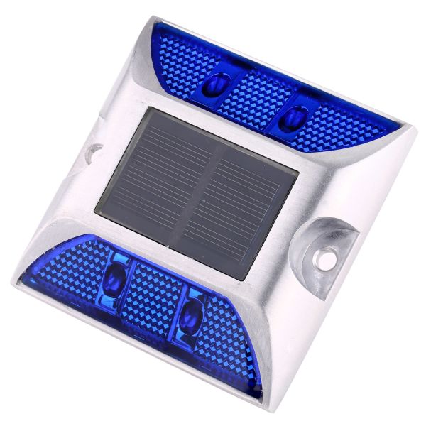 Quality Aluminum 1.2V 600MAH Solar Road Stud Light , Blue Reflective Road Markers for sale