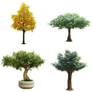 Quality H400cm Landscape Artificial Trees , Artificial Pittosporum For Amusement Park for sale