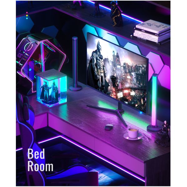 Quality Voice Control LED RGB Gaming Light Stick Bar Music Mode Sync WiFi 2.4GHz for sale