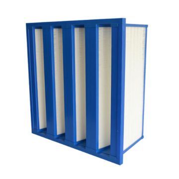 Quality Industrial Plastic Frame H14 H13 HEPA Filter V Bank HEPA Filter Customized for sale