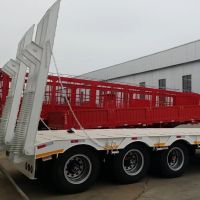 Quality Hydraulic Multi Axle 35-100 Ton Bulk Cargo Carrier Lowboy Trailer Within Your for sale