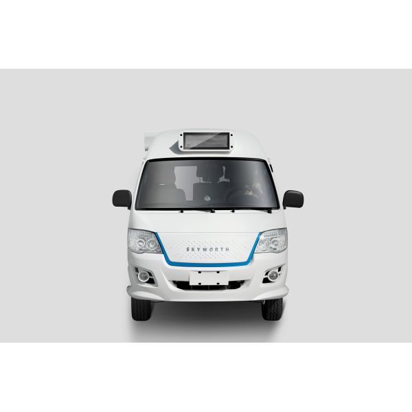 Quality Pure Electric 4-Door 13 Seat Light Van Truck Skyworth for sale